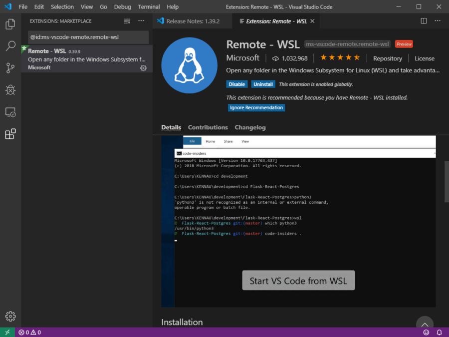 Visual Studio Codeの「Remote - WSL」がめちゃくちゃ便利 - しょぼんブログ